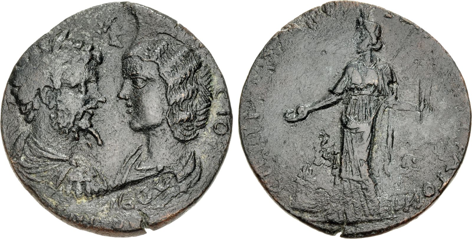 CARIA, Stratonicaea. Septimius Severus, with Julia Domna. AD 193-211. Æ ...