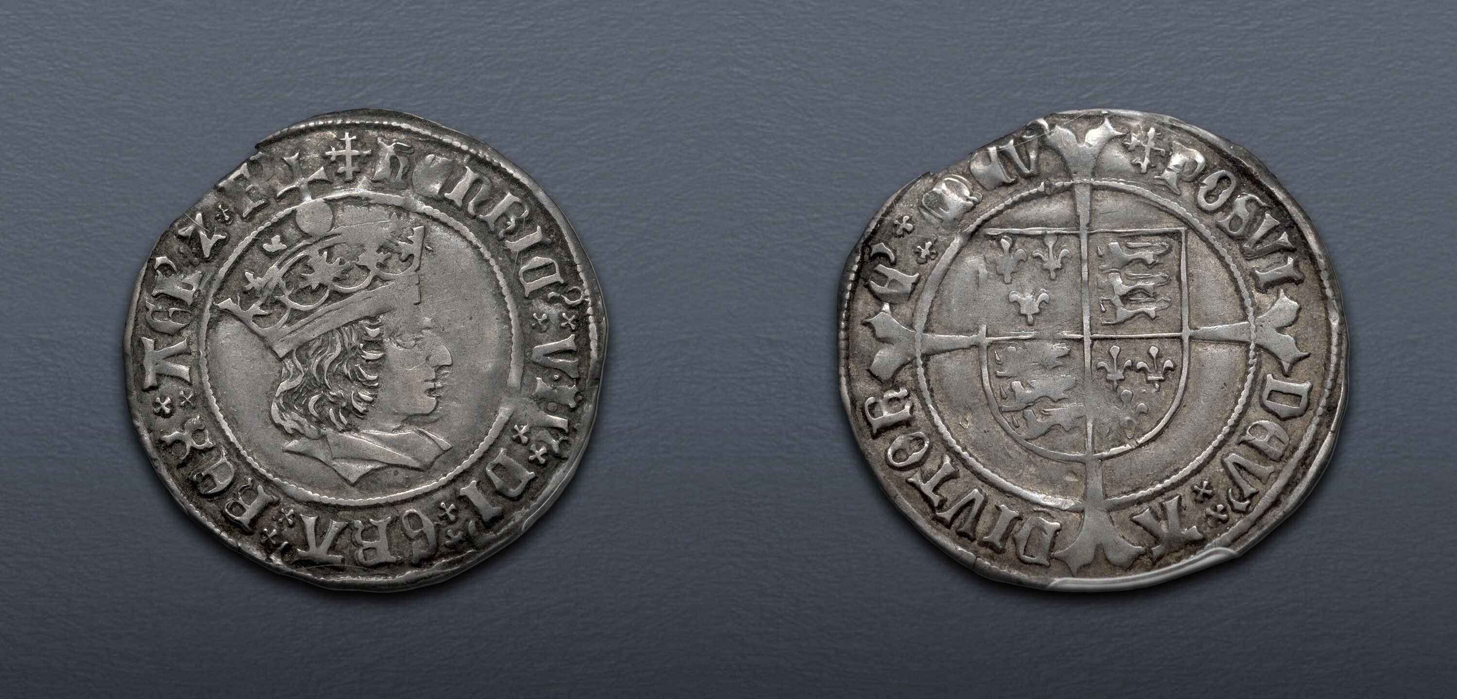TUDOR. Henry VII. 1485-1509. AR Groat (25mm, 2h). Regular profile issue ...