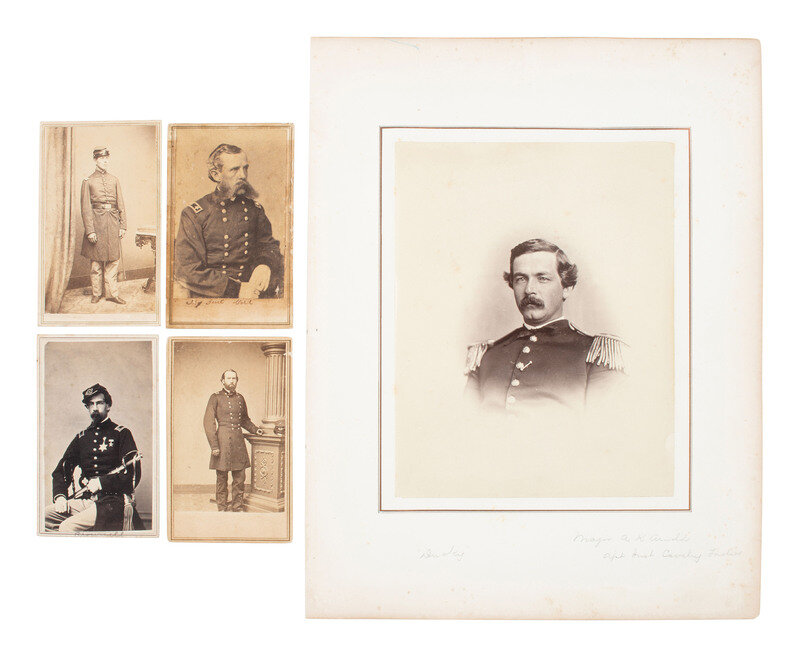 [CIVIL WAR]. 6 portraits of Medal of Honor recipients, incl. Generals ...