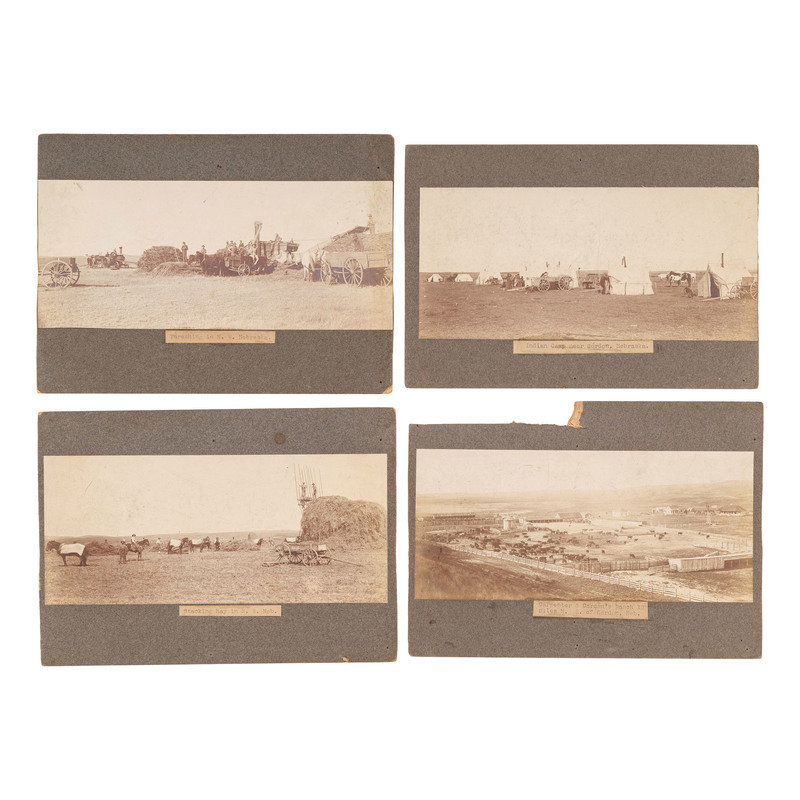 [NATIVE AMERICANS] -- [WESTERN AMERICANA]. A group of 11 photographs ...