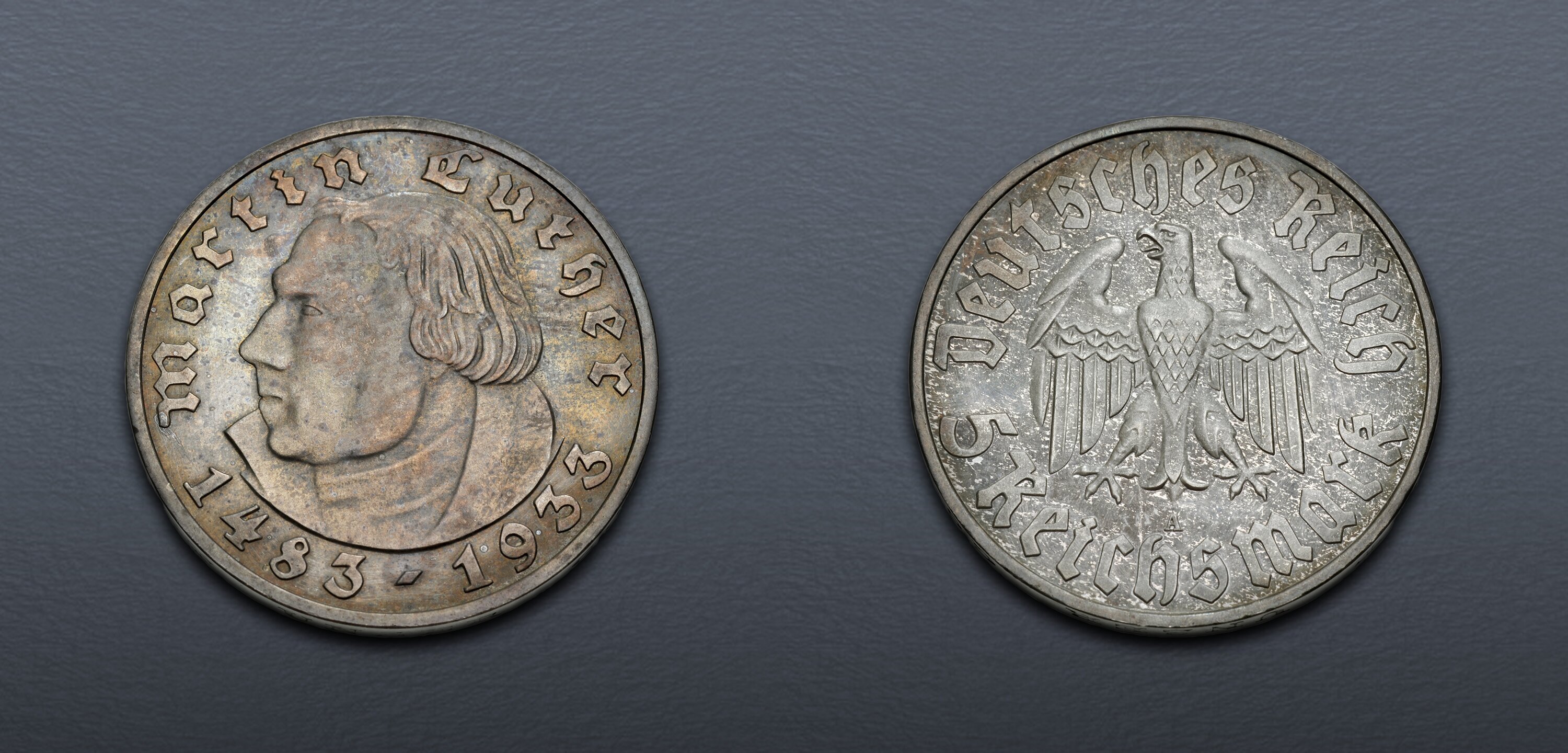 GERMANY, Third Reich. 1933-1945. Proof AR 5 Marks (28mm, 13.86 g, 12h ...