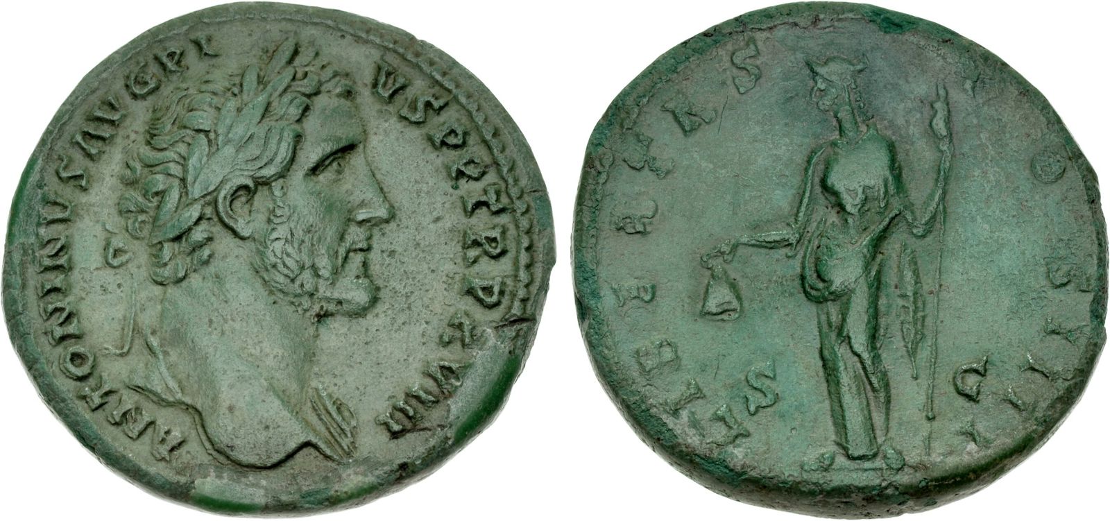 Antoninus Pius. AD 138-161. Æ Sestertius (33mm, 23.54 g, 6h). Rome mint ...