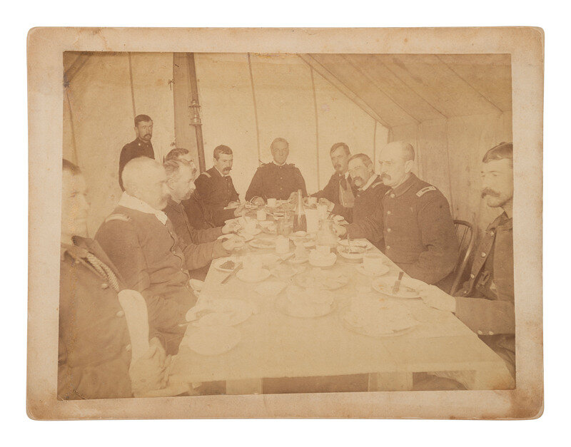 [WOUNDED KNEE]. A group of 4 photographs of General Nelson Miles and ...