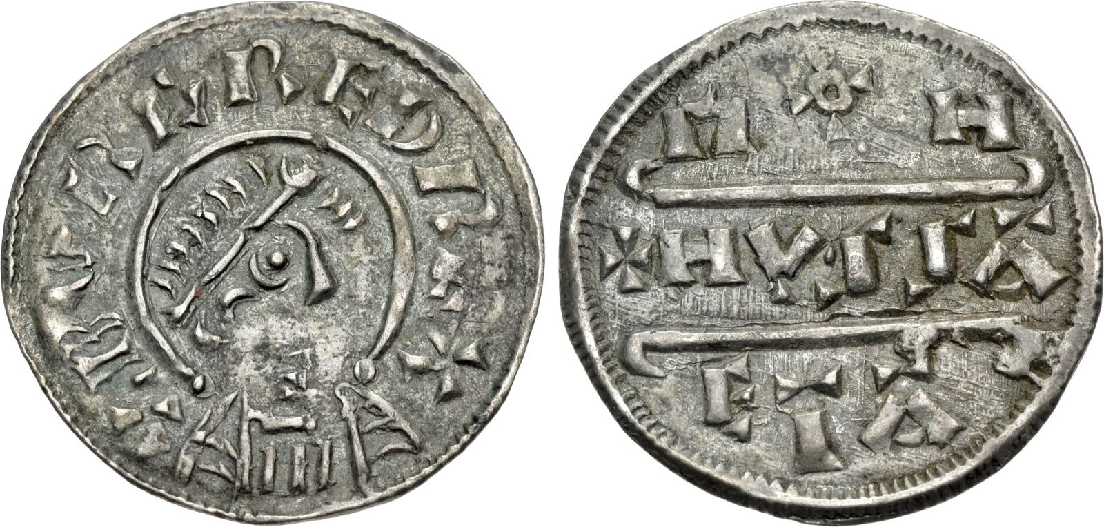 ANGLO-SAXON, Kings of Mercia. Burgred. 852-874. AR Penny (21mm, 1.47 g ...