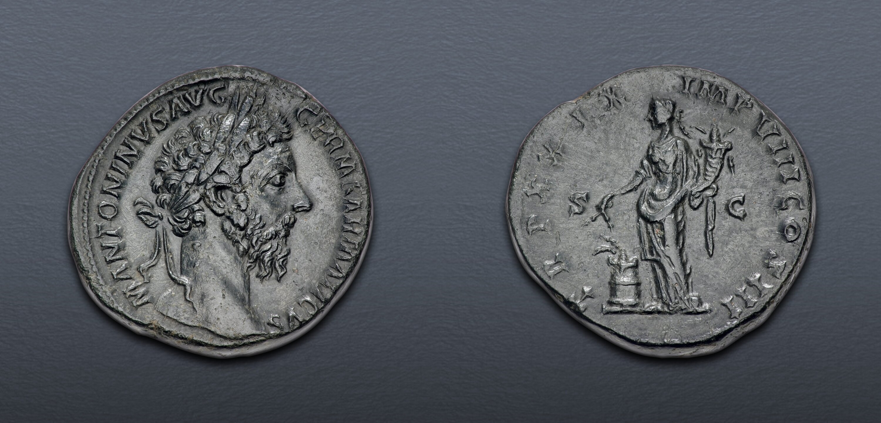 Marcus Aurelius. AD 161-180. Æ Sestertius (30.5mm, 23.04 g, 6h). Rome ...