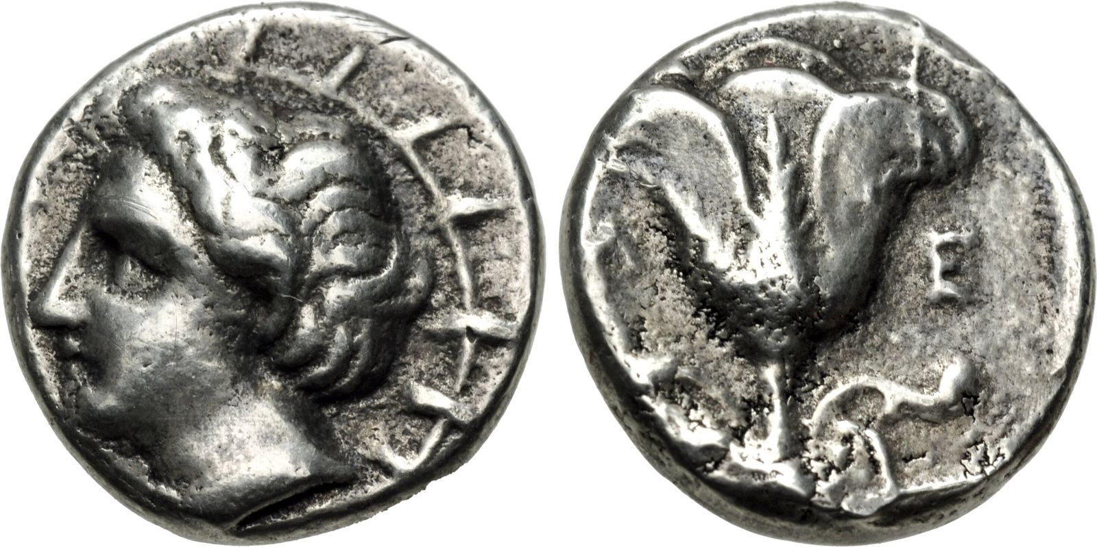 MYSIA, Lampsakos. Memnon of Rhodes. Circa 356-354 BC. AR Drachm (13mm ...