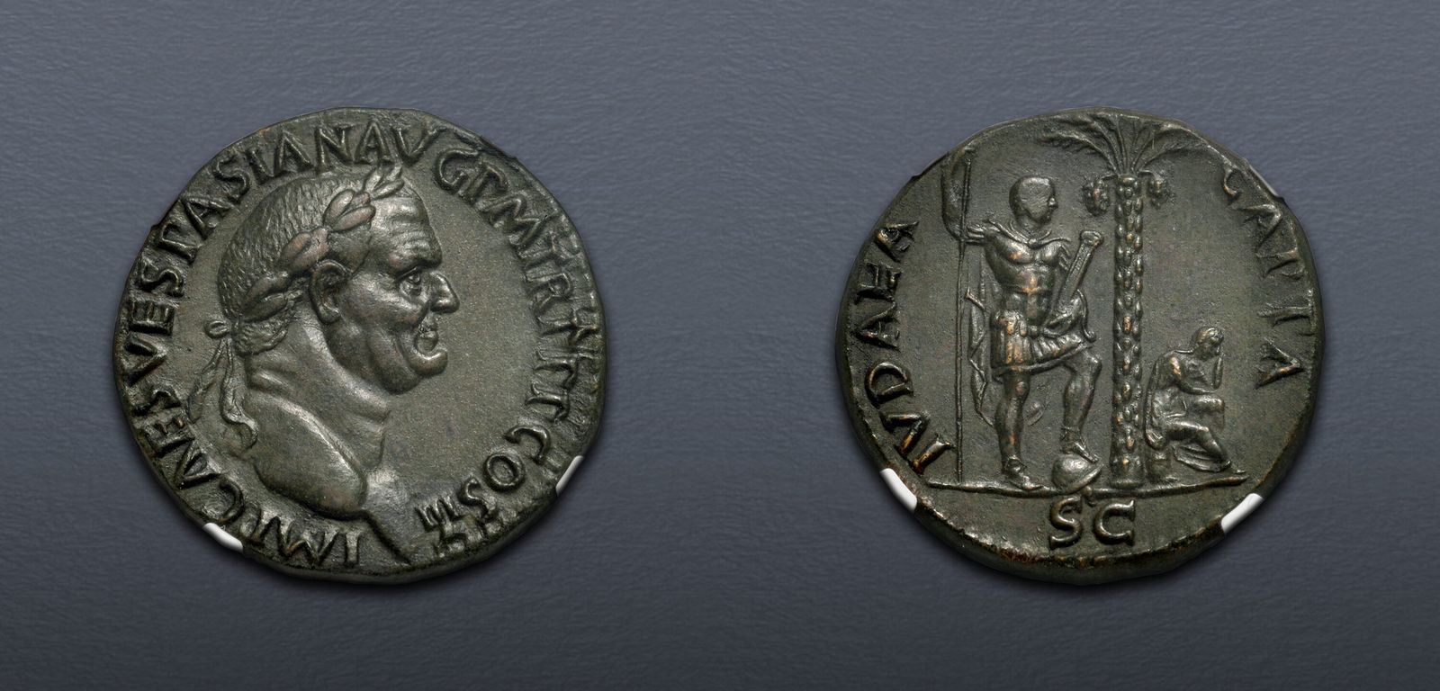 Vespasian. AD 69-79. Æ Sestertius (31mm, 19.71 g, 6h). “Judaea Capta ...
