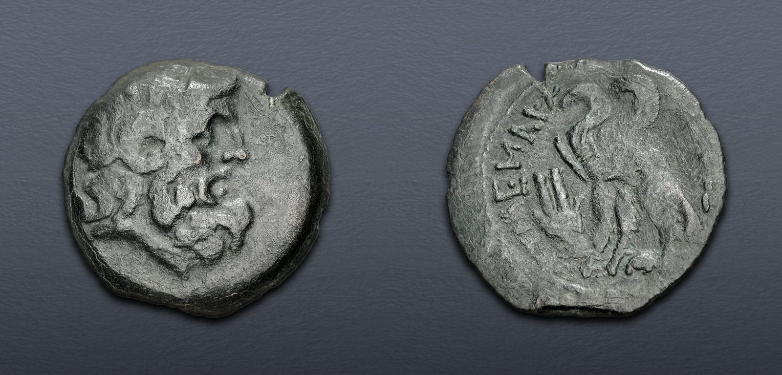 PTOLEMAIC KINGS of EGYPT. Kleopatra VII Thea Neotera. 51-30 BC. Æ Obol ...