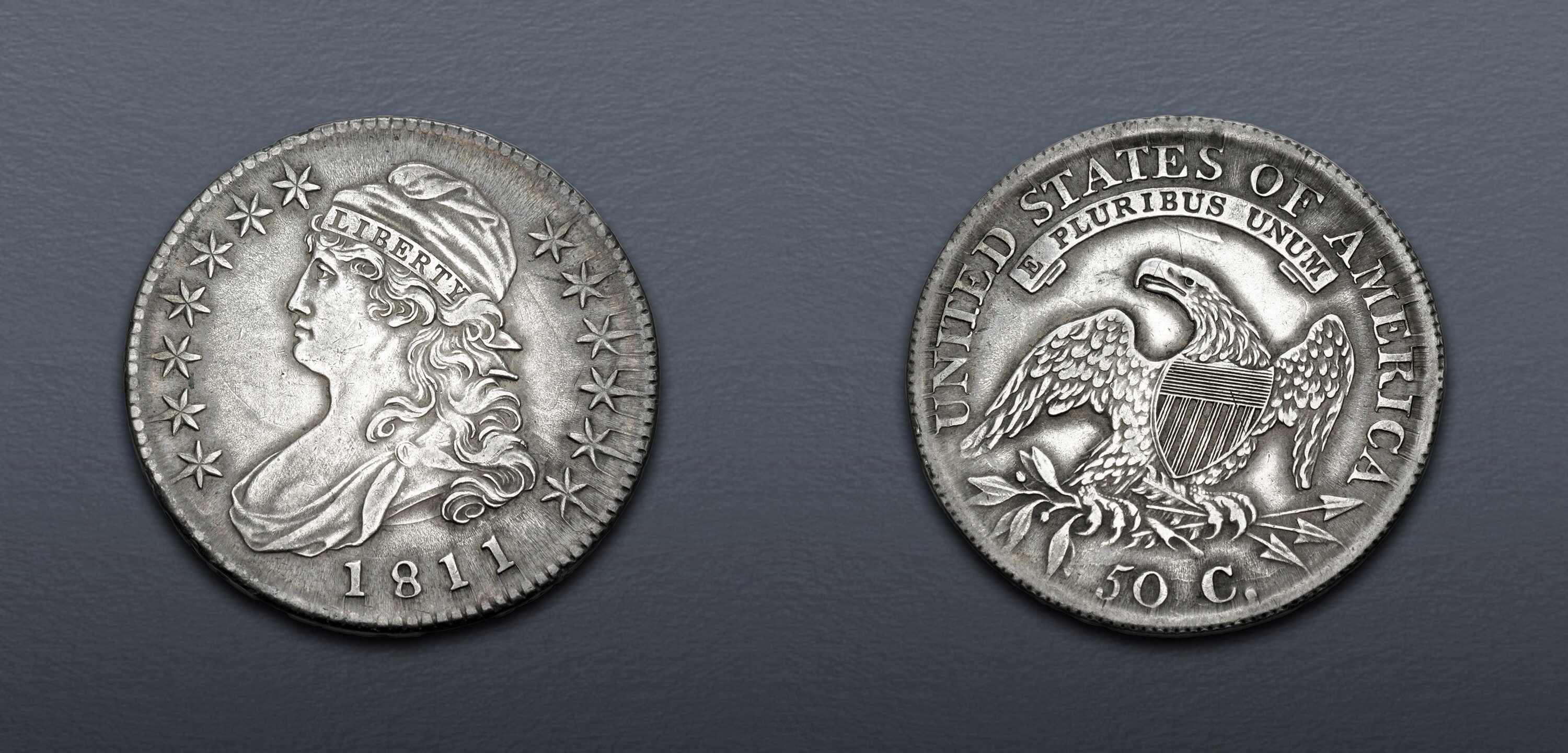 1811 Capped Bust Half Dollar. Small 8. EF Details. | Classical ...