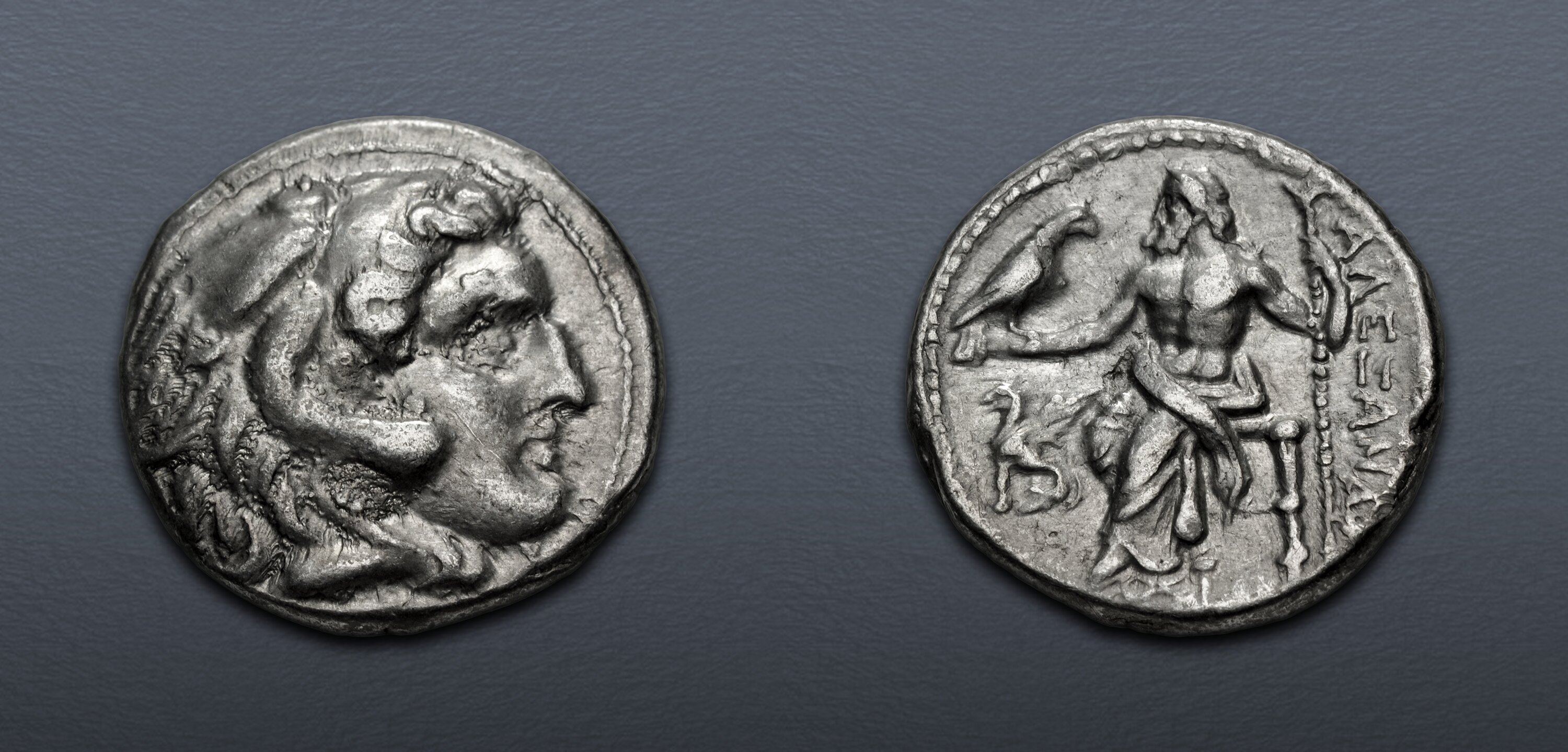 KINGS of MACEDON. Philip III Arrhidaios. 323-317 BC. AR Drachm (17mm, 4.25 g, 11h). In the name ...