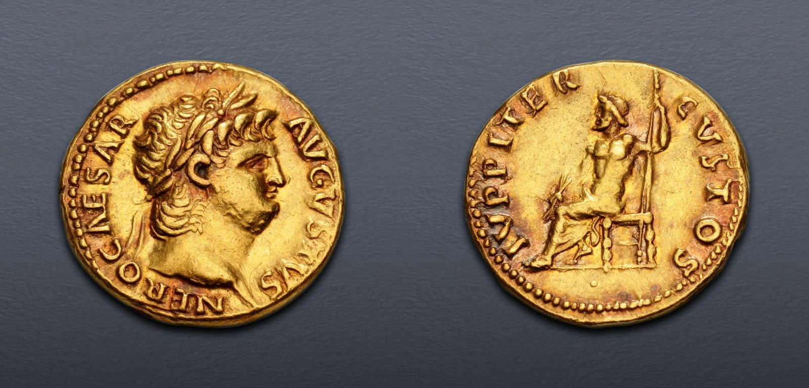 Nero. AD 54-68. AV Aureus (18mm, 7.33 g, 6h). Rome mint. Struck circa ...