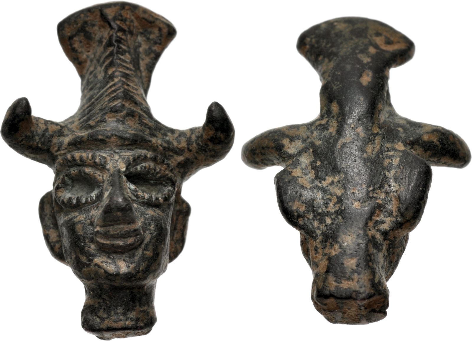 GREEK. Levant & the Near East. Bronze weight in the shape of a man’s ...