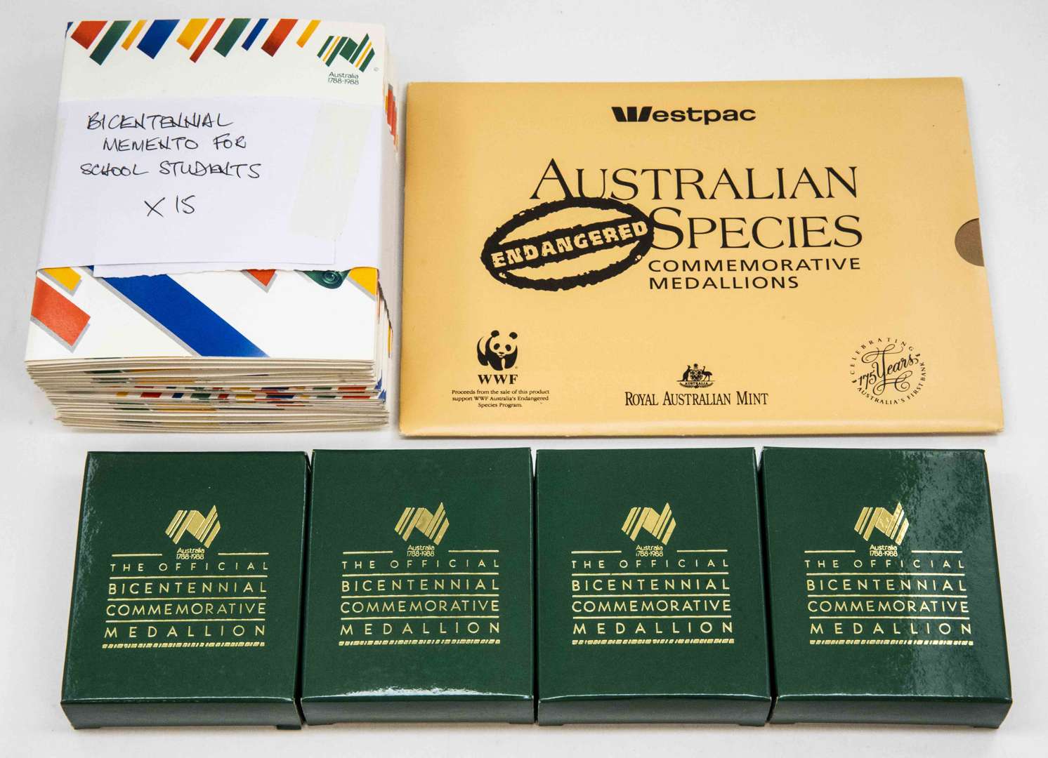Australia Bicentenary Commemorative Medallions (4), Bicentennial ...