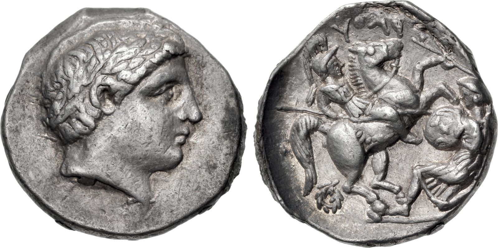 KINGS of PAEONIA. Patraos. Circa 335-315 BC. AR Tetradrachm (24.5mm, 12 ...