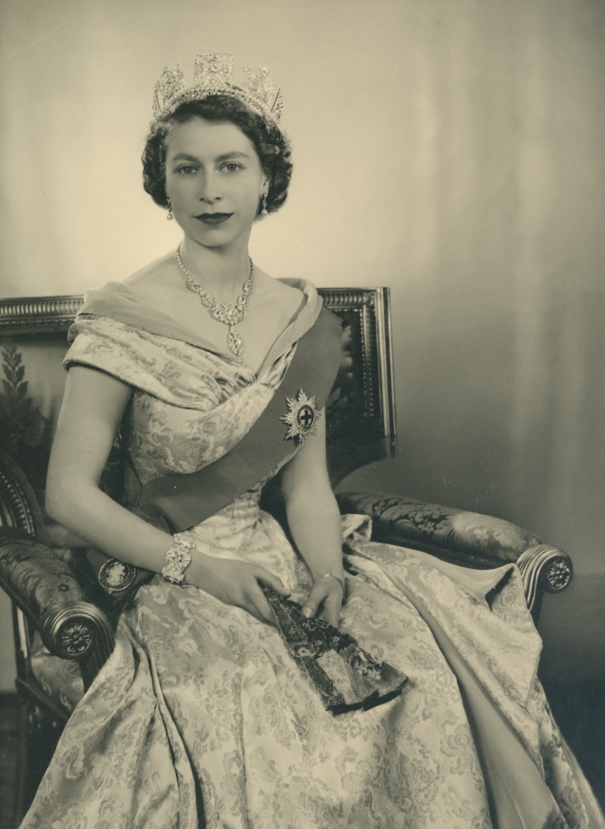 Great Britain Royalty Queen Elizabeth II 1952 Studio photograph of the ...