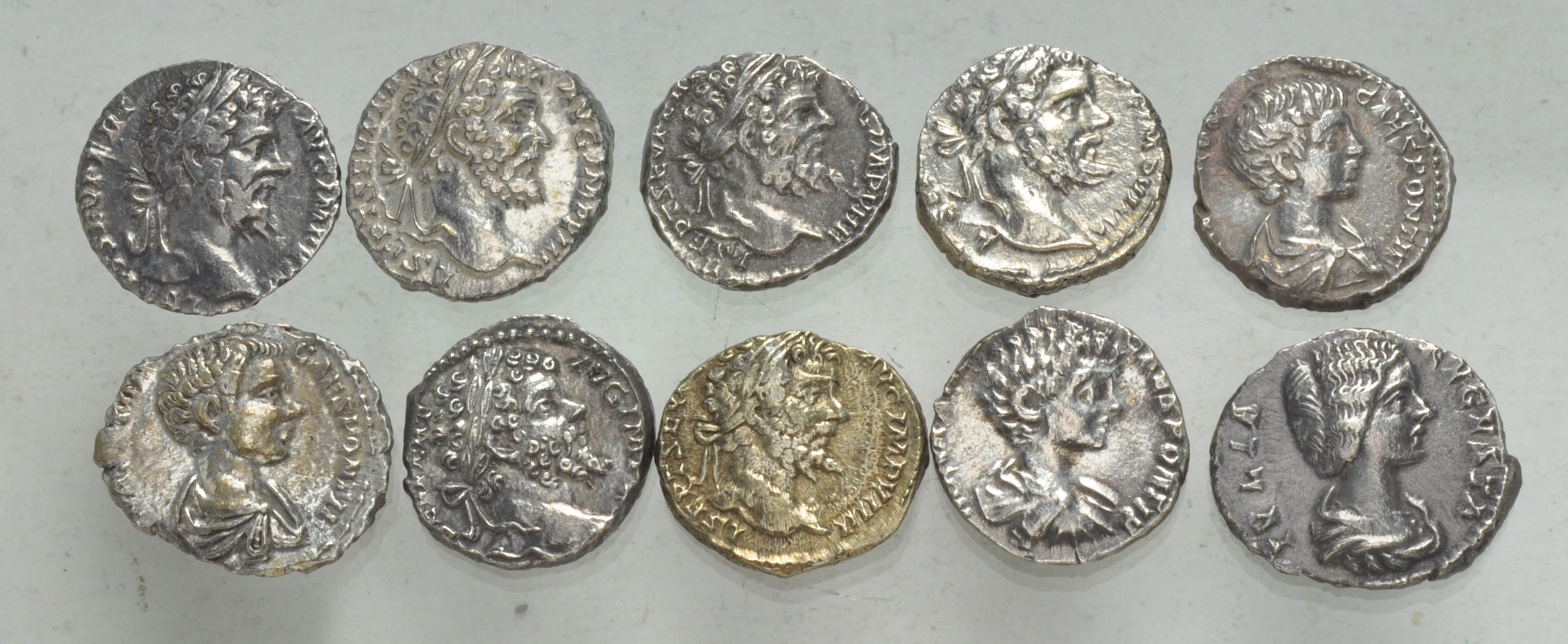 ROMAN. Imperial. Lot of ten (10) AR Denarii. | Classical Numismatic Group