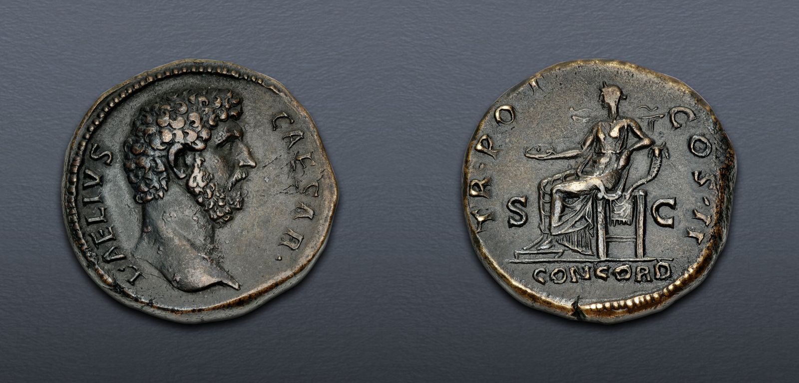 Aelius. Caesar, AD 136-138. Æ Sestertius (31mm, 27.77 g, 6h). Rome mint ...