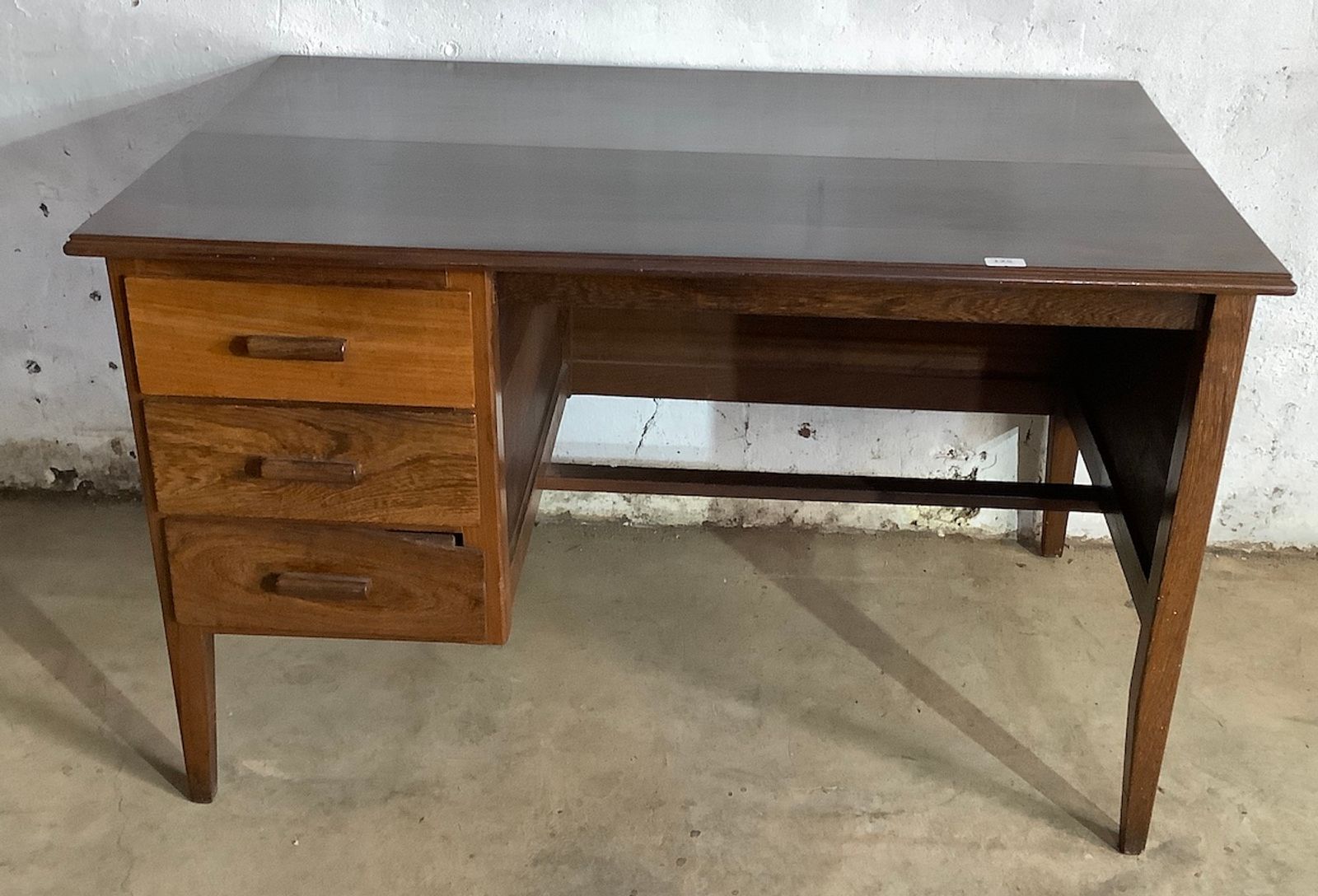 Partridge Wood Small Desk with Three Drawers OldJW Auctioneers