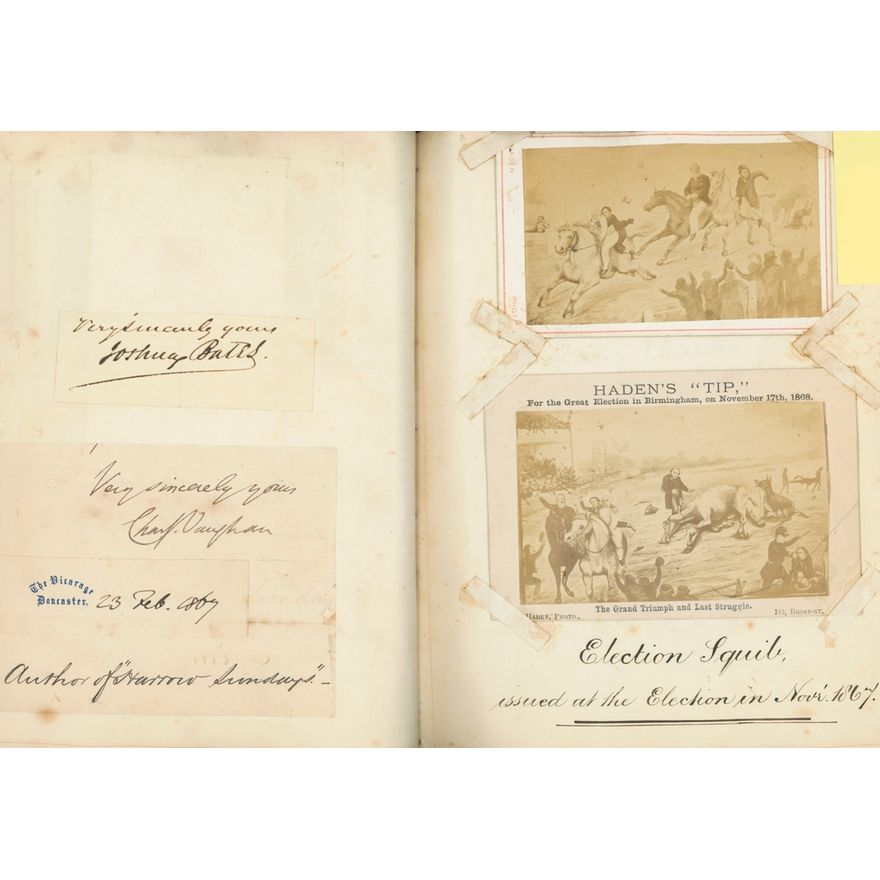 Great Britain Autograph Album 1862-1879 Hardbound album titled ...