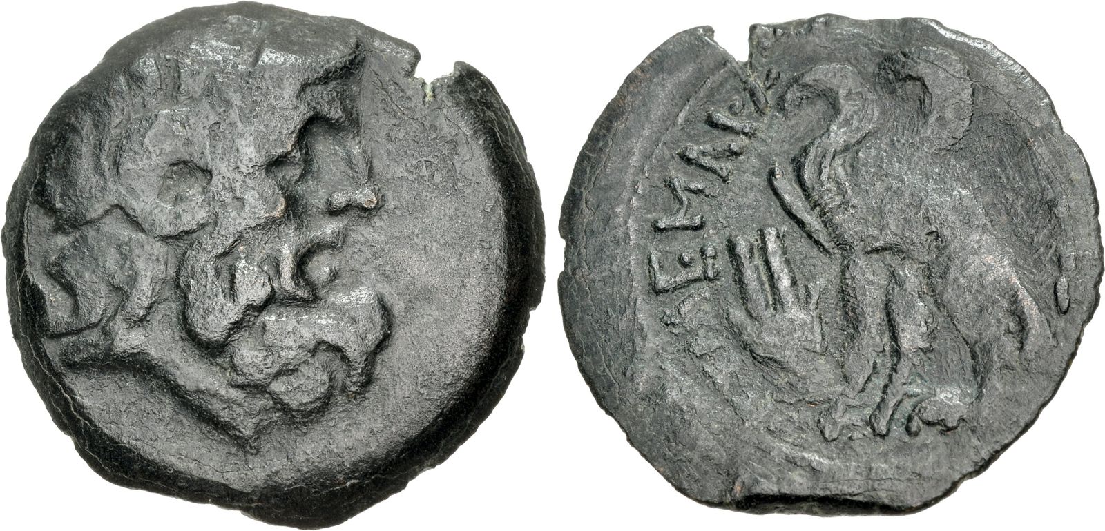 PTOLEMAIC KINGS of EGYPT. Kleopatra VII Thea Neotera. 51-30 BC. Æ Obol ...