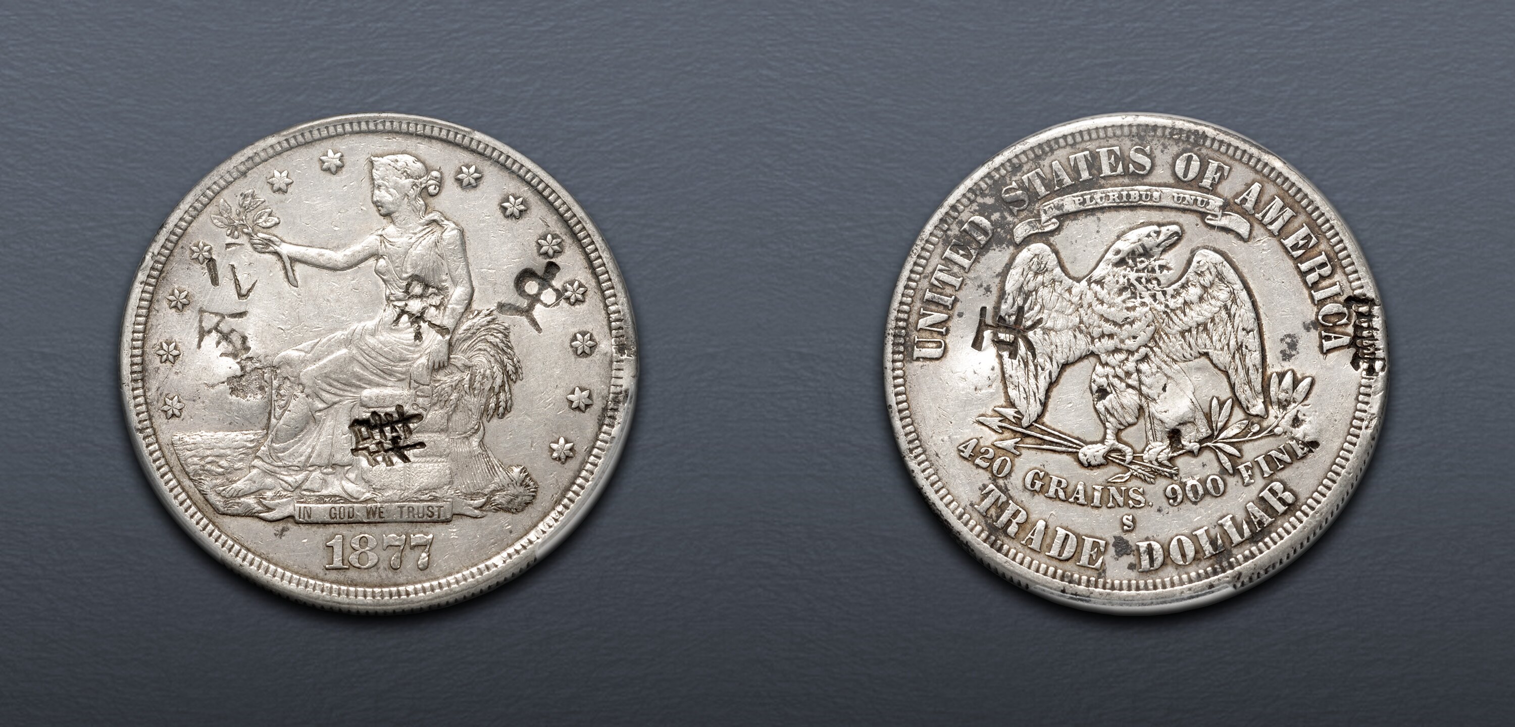 1877-S Trade Dollar. PCGS Genuine Cleaned-XF Detail. 58676082 ...