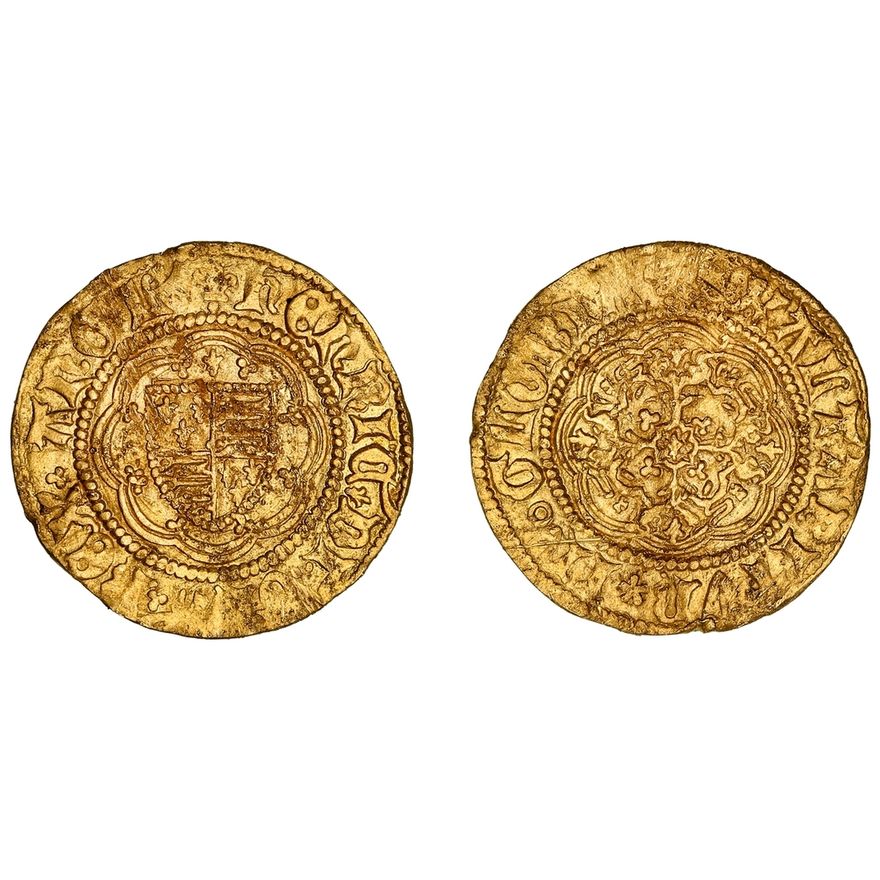 Henry VI, First Reign (1422-1461), Annulet Issue, Quarter-Noble, 1422 ...