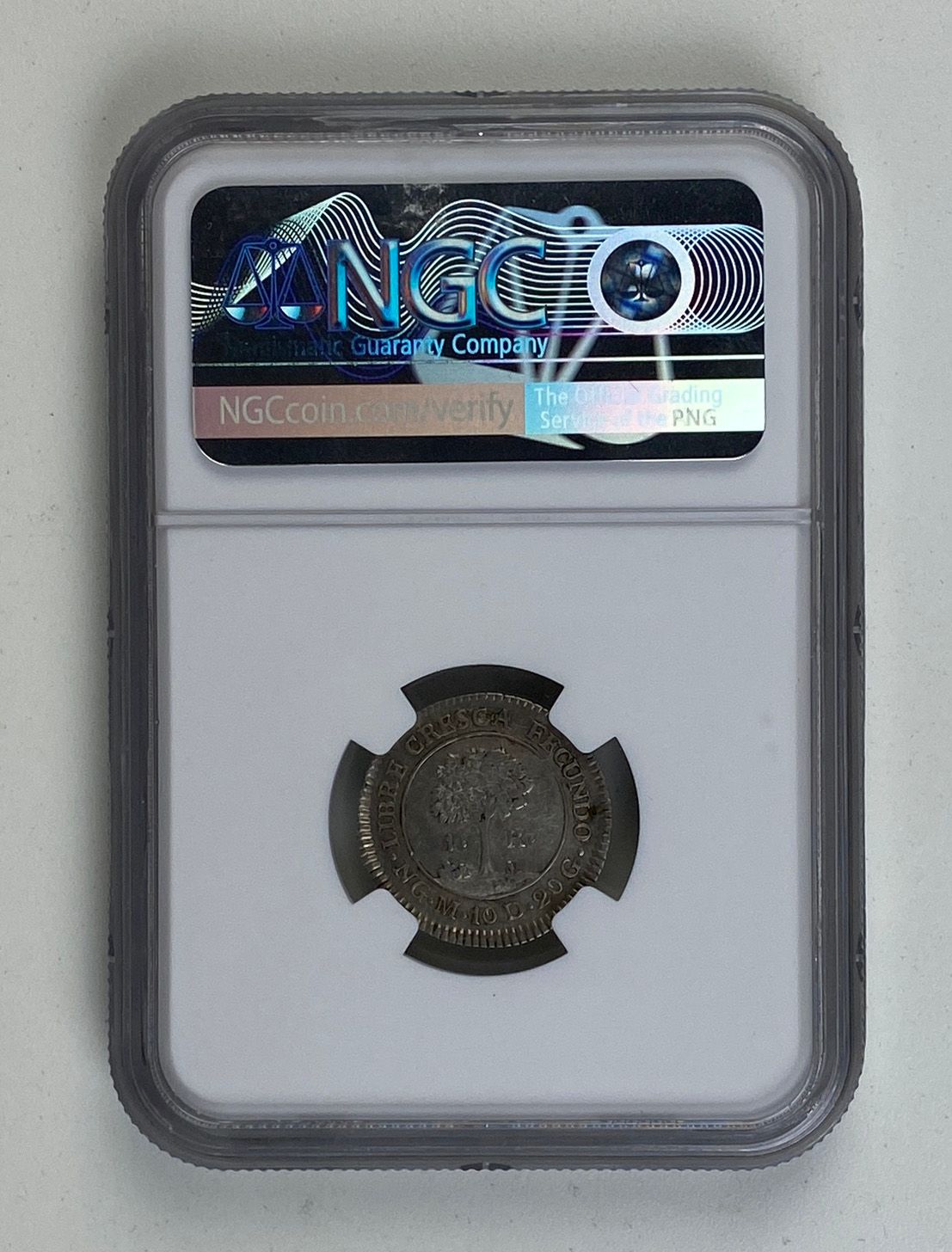 CENTRAL AMERICAN REPUBLIC, Federal coinage. 1823-1839. AR Real (20mm ...