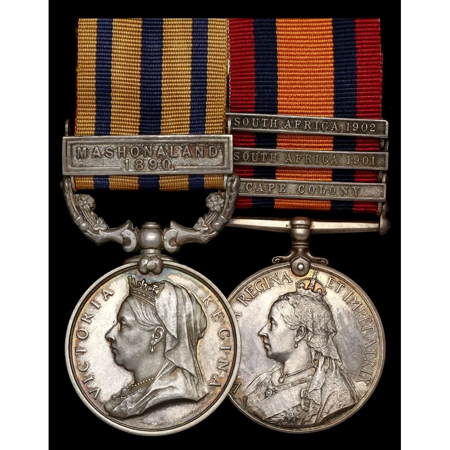 The well-documented pair awarded to Sergeant F. Everitt, Cape Colonial ...