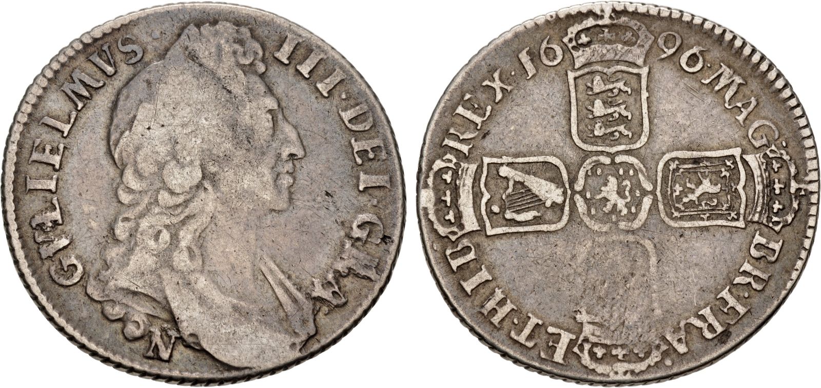 William III. AR Shilling. 1696 N. Norwich. First bust. | Classical ...