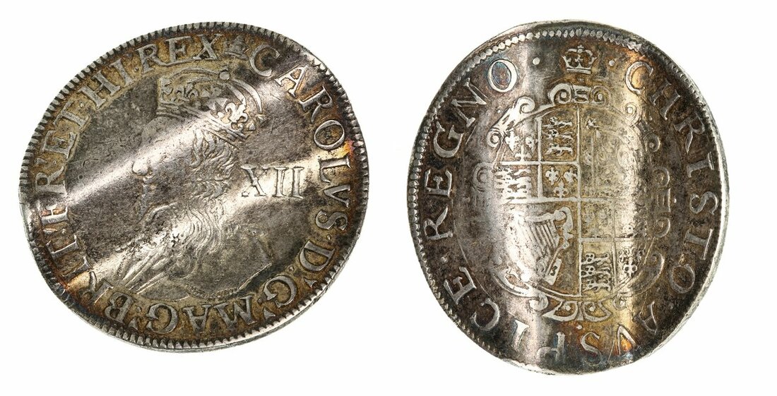 Charles I (1625-1649), Group D, Type 3a, 'Fine Work' Shilling, 1635 ...