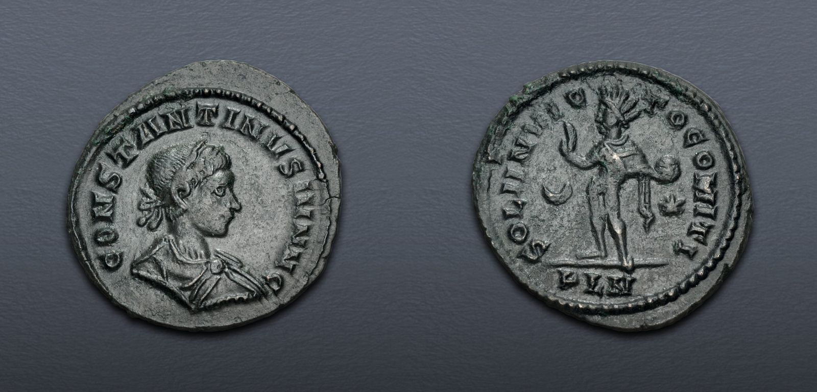 Constantine II. As Caesar, AD 316-337. Æ Follis (20mm, 2.85 g, 6h ...