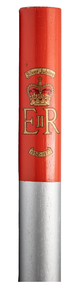 Great Britain Queen Elizabeth II 1977 Ceremonial wooden staff decorated ...