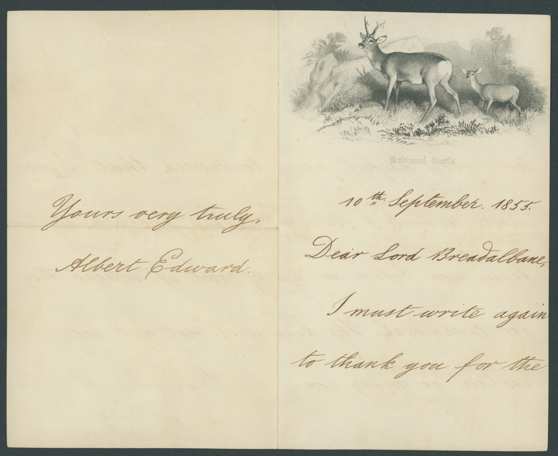 Great Britain Royalty King Edward VII 1855 Autograph letter written by ...