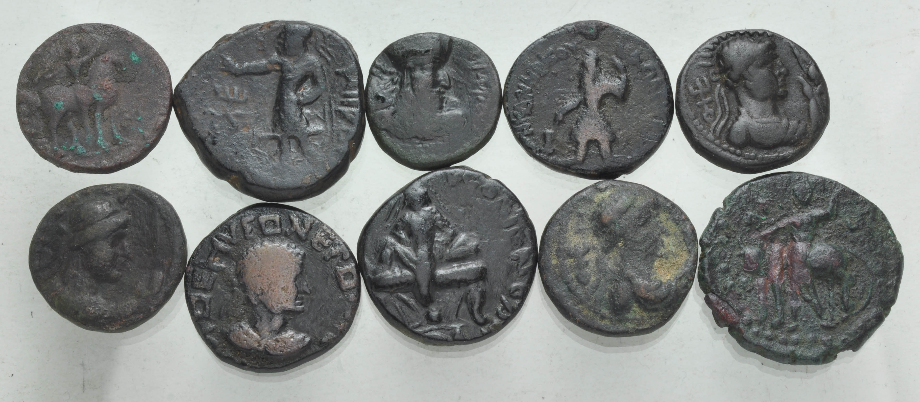 CENTRAL ASIAN. Miscellaneous. Lot of ten (10) bronze issues ...