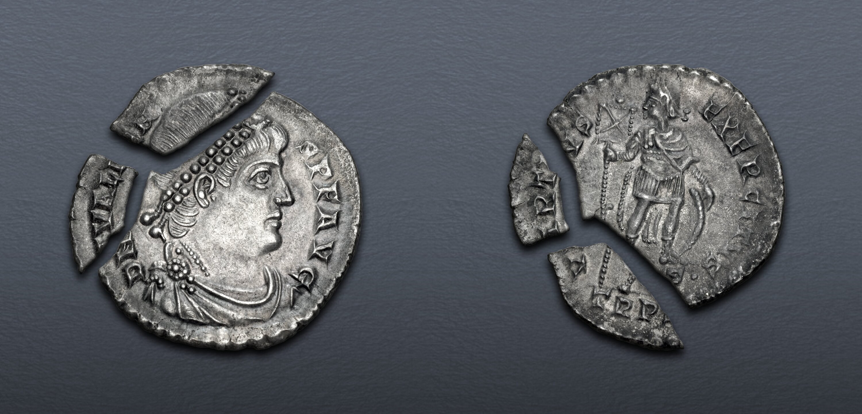 Valens. AD 364-378. AR Light Miliarense (24mm, 3.95 g, 6h). Treveri ...