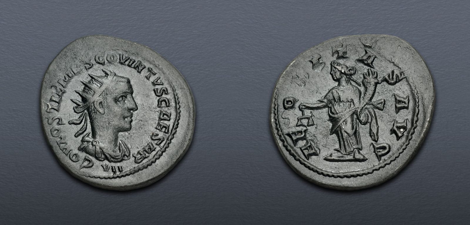 Hostilian. As Caesar, AD 250-251. AR Antoninianus (22mm, 4.36 g, 12h ...