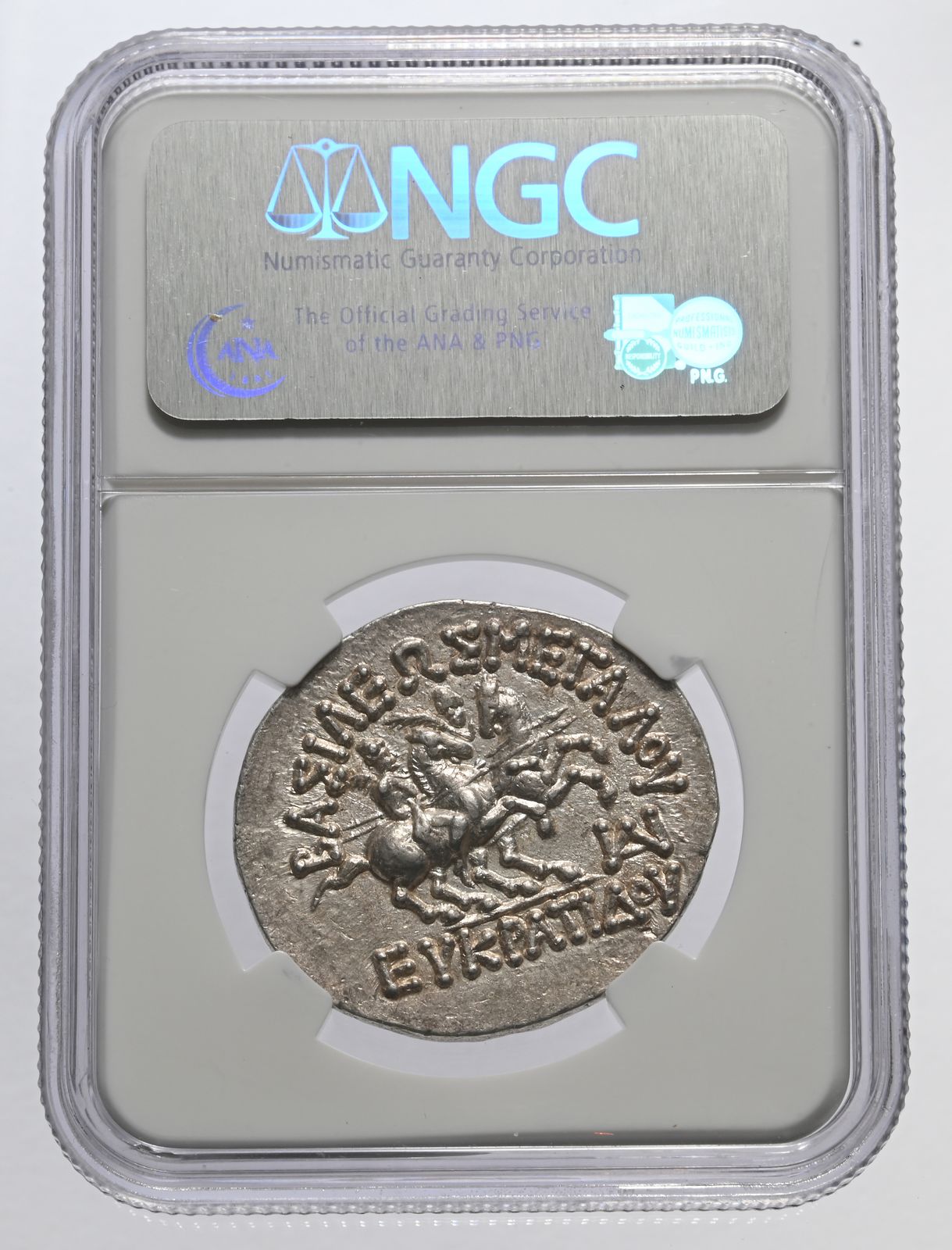 BAKTRIA, Greco-Baktrian Kingdom. Eukratides I Megas. Circa 170-145 BC ...