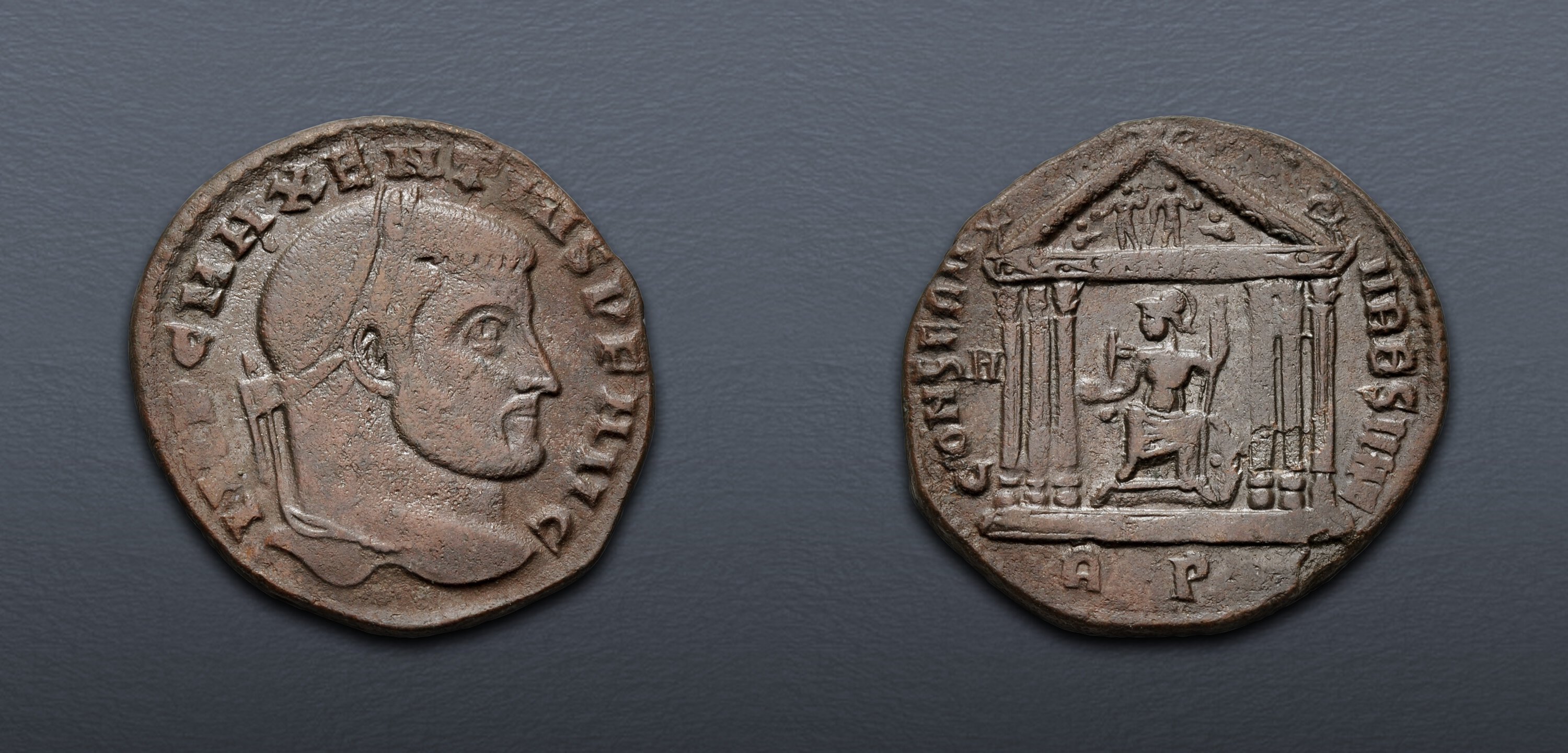 Maxentius. AD 307-312. Æ Follis (24mm, 5.76 g, 11h). Rome mint, 1st ...