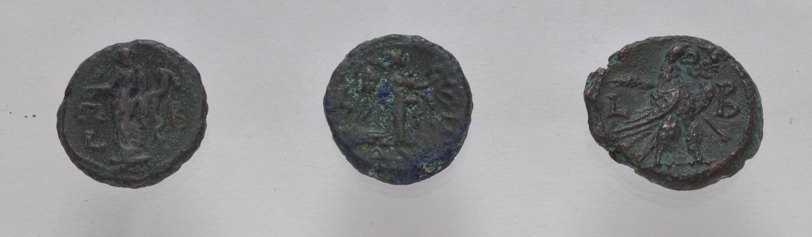 ROMAN. Provincial. Lot of three (3) Alexandrian Potin Tetradrachms ...