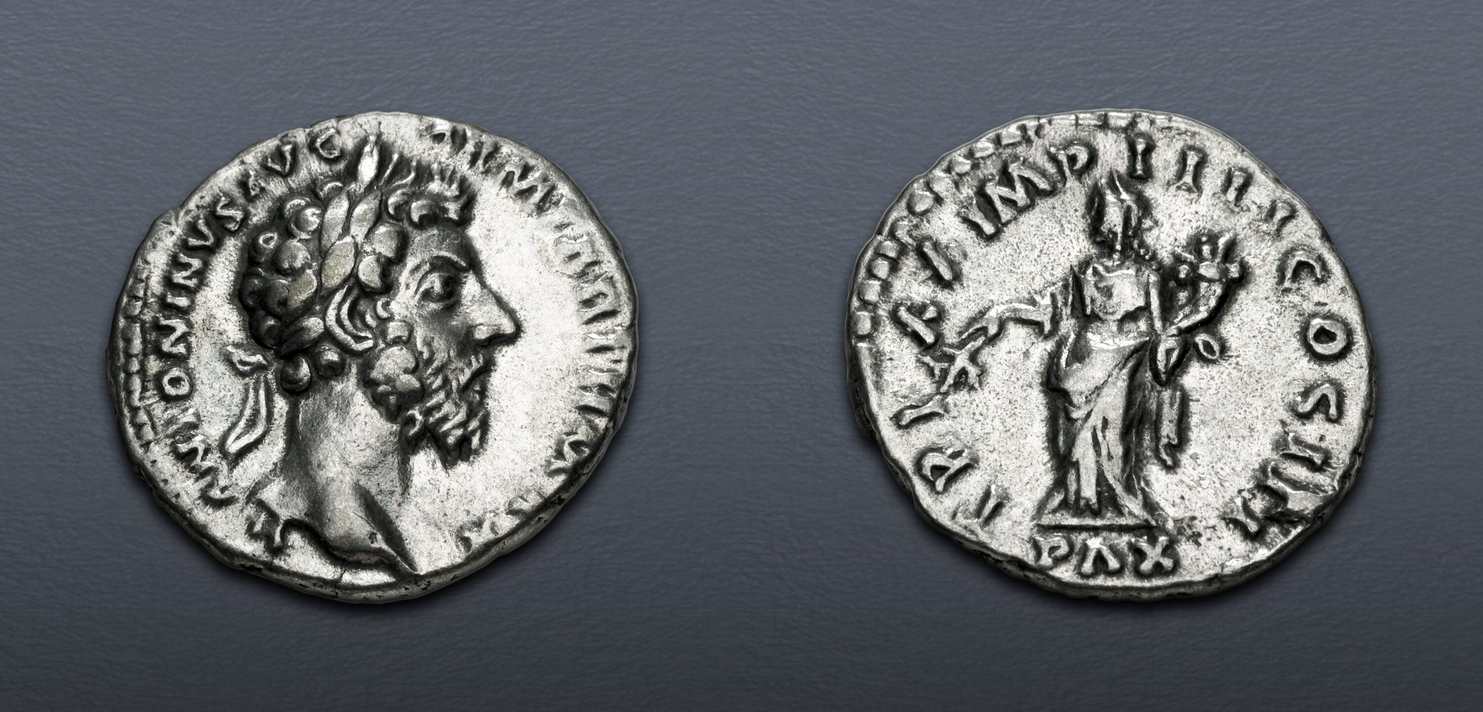 Marcus Aurelius. AD 161-180. AR Denarius (18mm, 3.40 g, 6h). Rome mint. Struck AD 166. VF ...