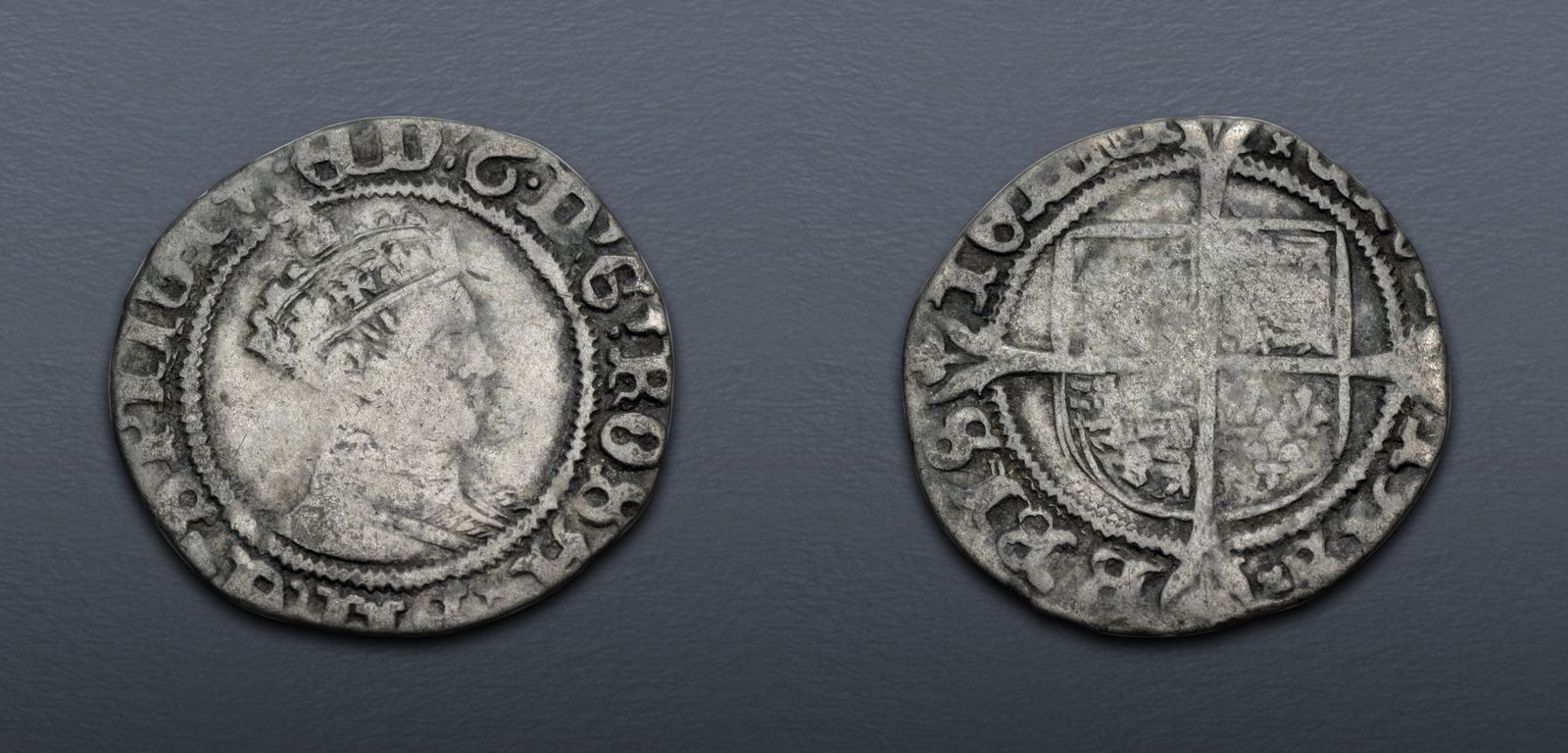 TUDOR. Edward VI. 1547-1553. AR Penny (14mm, 0.58 g, 8h). First period ...