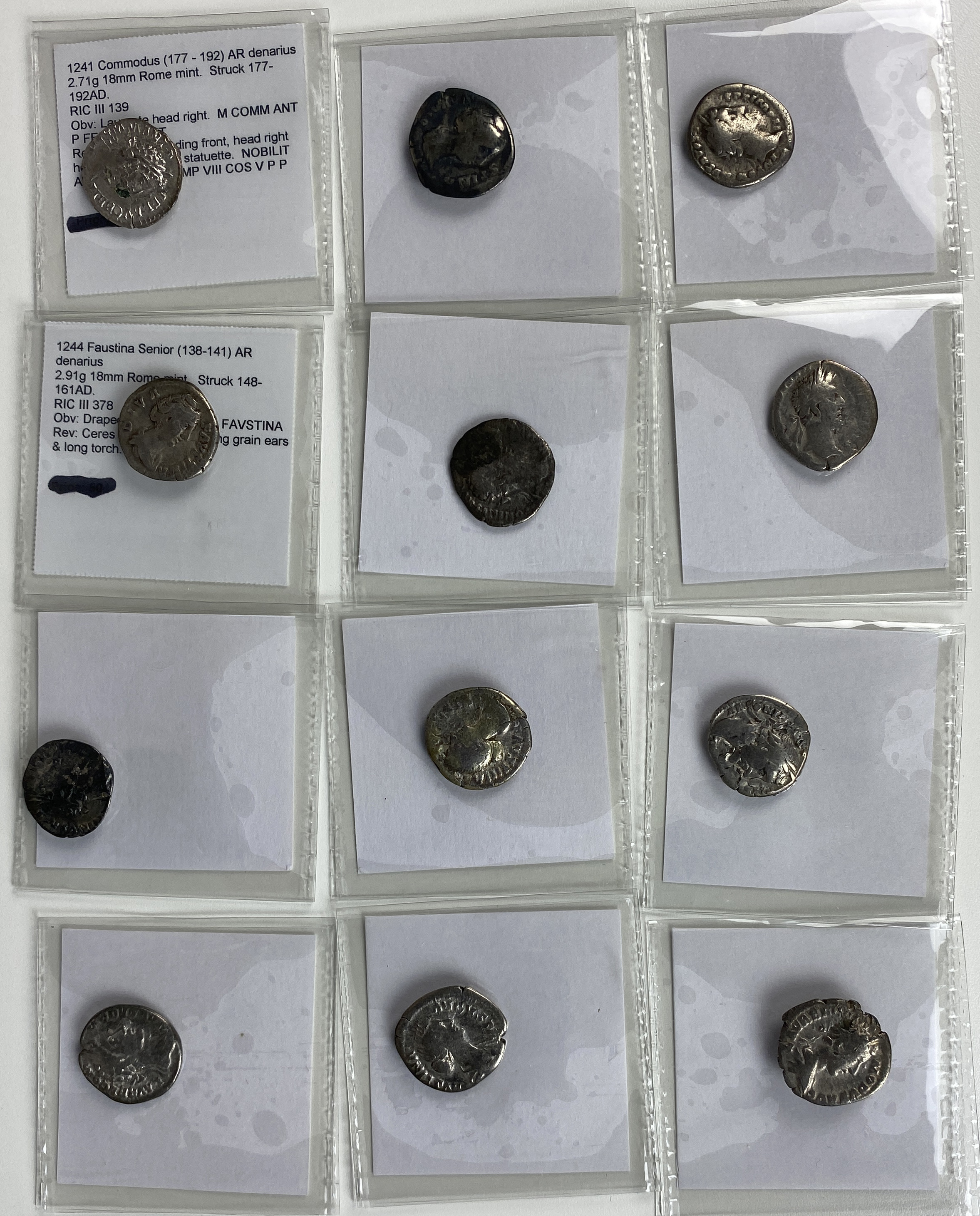 ROMAN. Imperial. Lot of twelve (12) AR Denarii. | Classical Numismatic ...