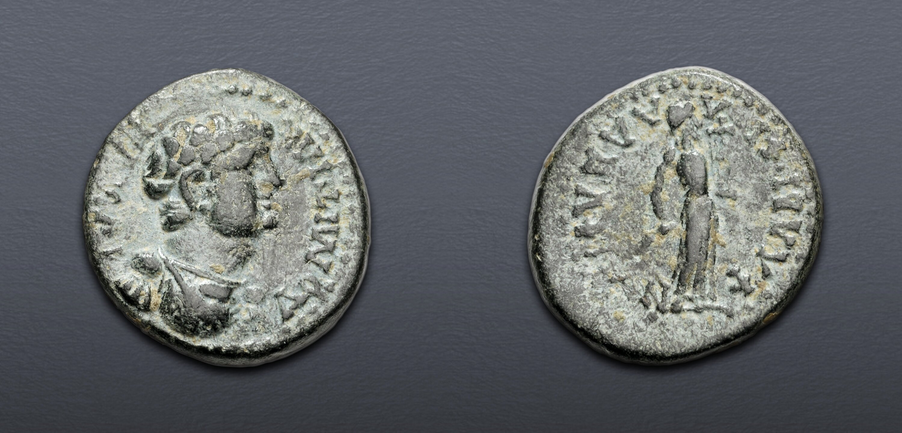 LYDIA, Philadelphia. Domitian. As Caesar, AD 69-81. Æ (14mm, 2.71 g ...