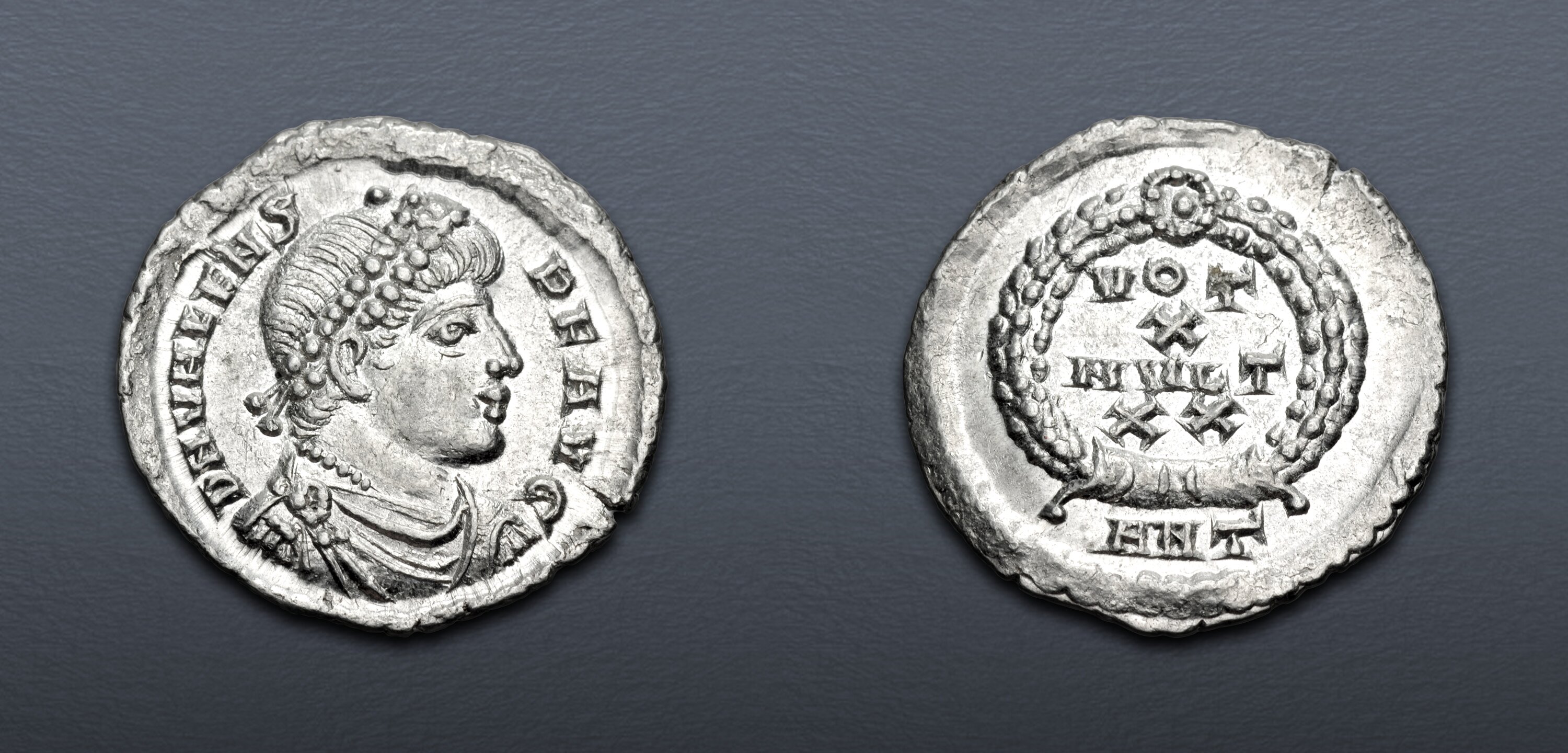 Valens. AD 364-378. AR Siliqua (18.5mm, 1.52 g, 7h). Antioch mint ...