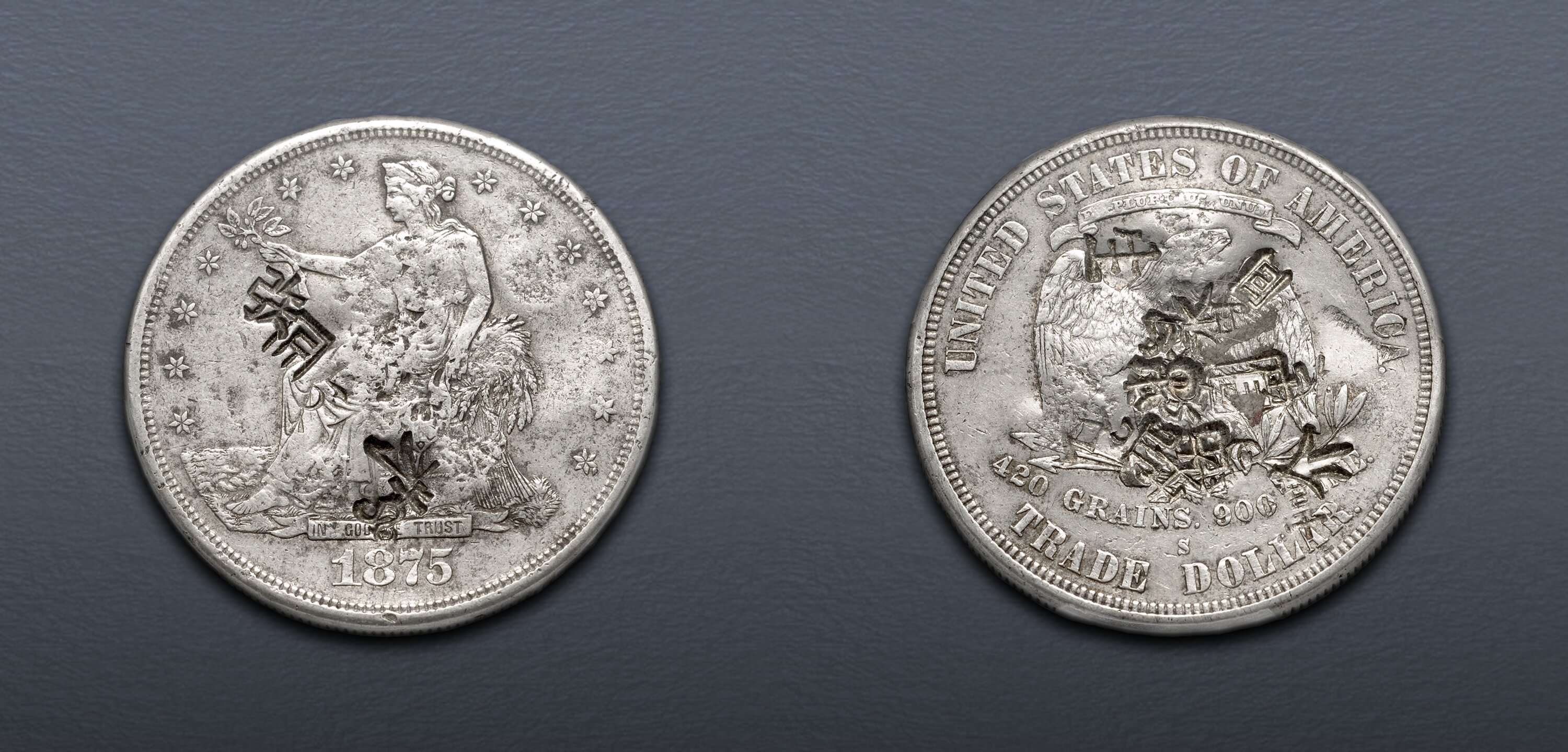 1875-S Trade Dollar. PCGS Genuine Harshly Cleaned-XF Detail. 58676101 ...