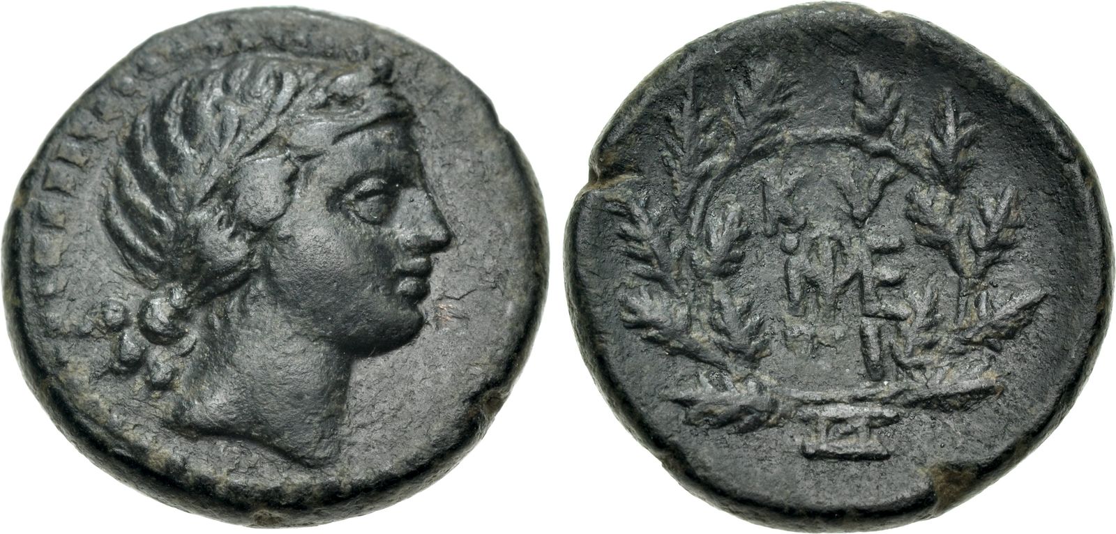 MYSIA, Kyzikos. 2nd-1st centuries BC. Æ (19mm, 5.40 g, 1h). Good VF ...