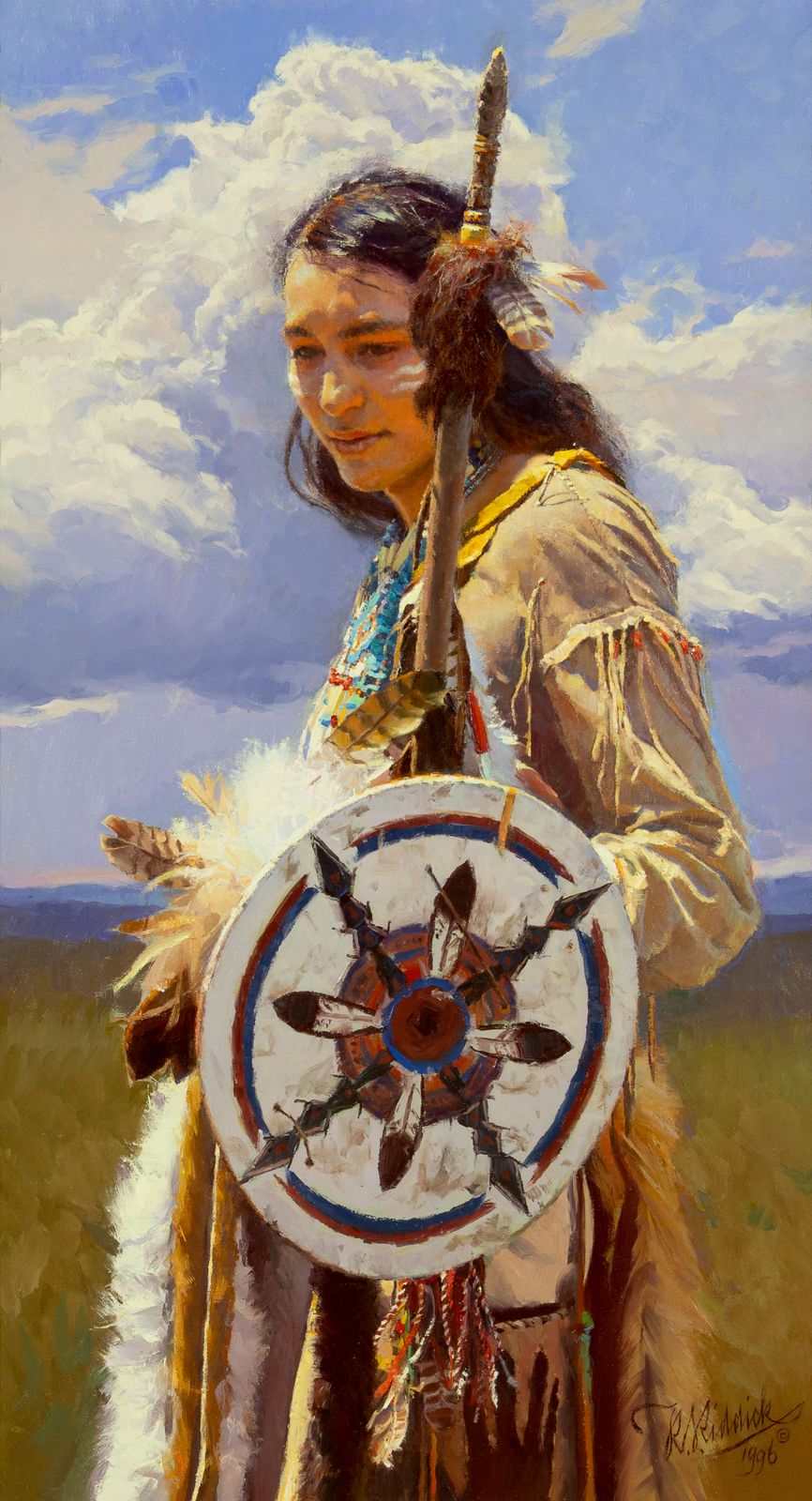 R.S. Riddick (1952- ), My Grandfather's Shield, 1996 | Jackson Hole Art ...