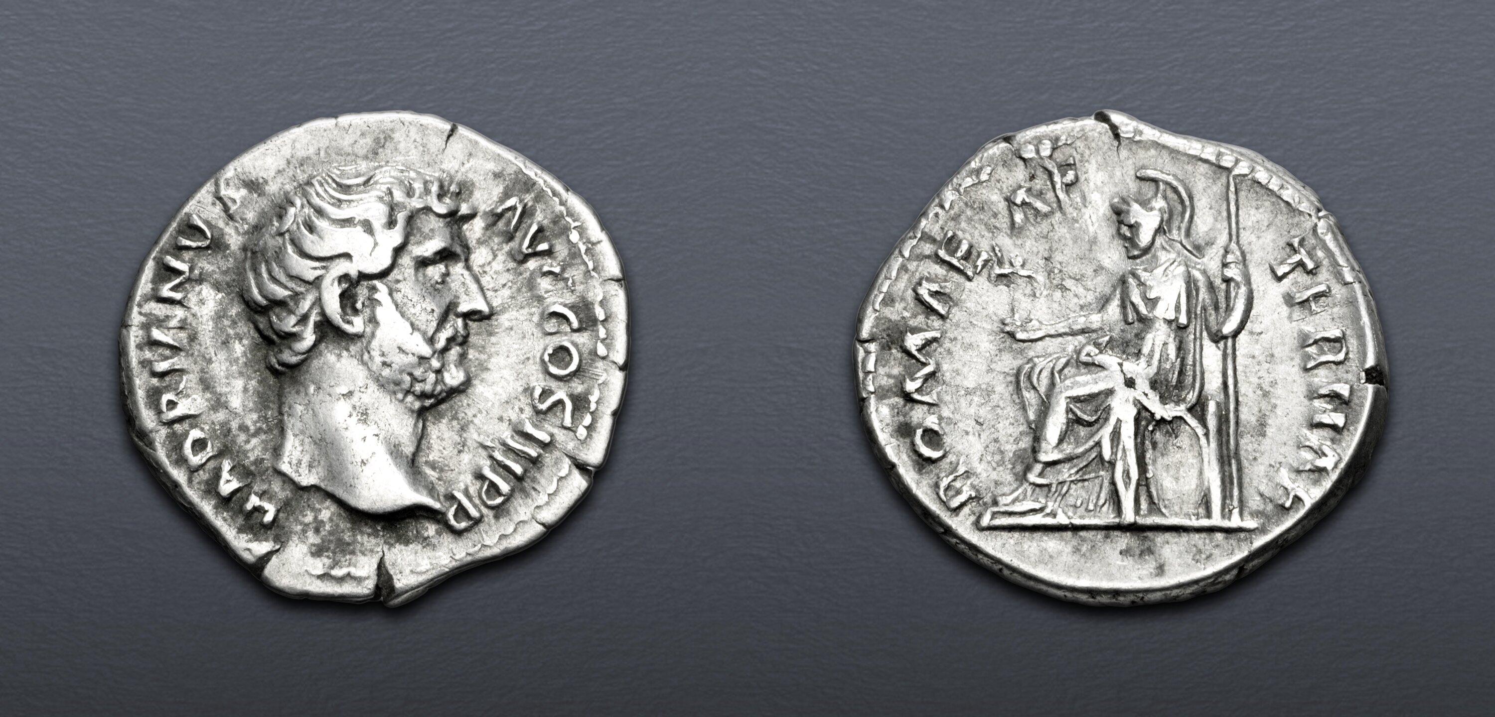 Hadrian. AD 117-138. AR Denarius (18mm, 3.32 g, 6h). Rome mint. Struck ...