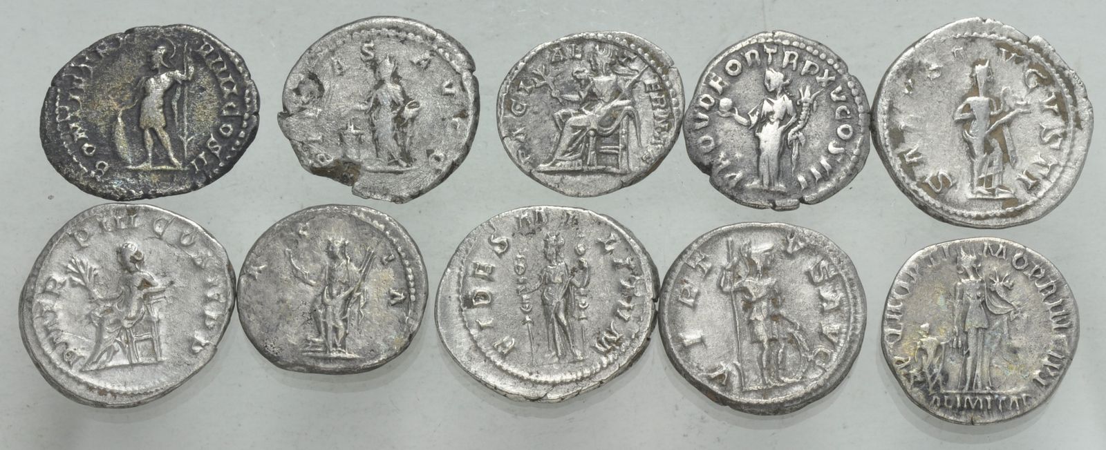 ROMAN. Imperial. Lot of ten (10) AR Denarii. | Classical Numismatic Group