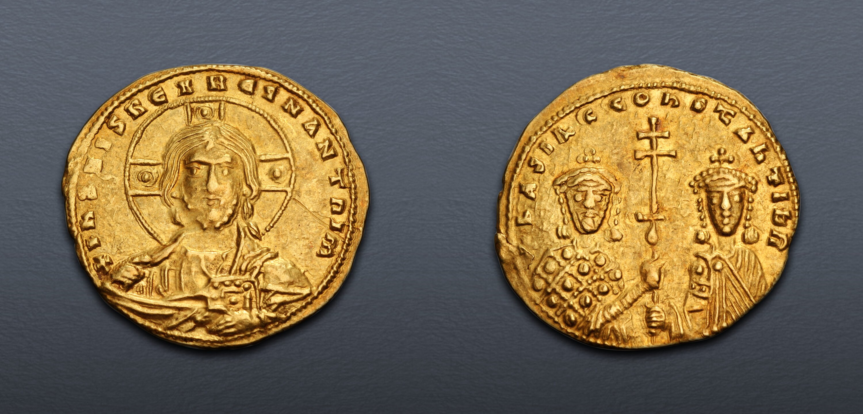 Basil II Bulgaroktonos, with Constantine VIII. 976-1025. AV Histamenon ...